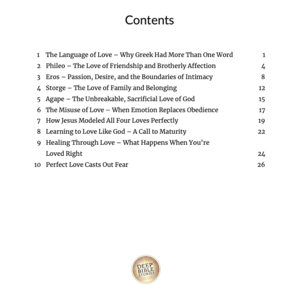 Types Of Love Explained – Deep Bible Stories